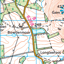 Eildon Hills, from Melrose - Route Map