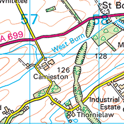Dryburgh Abbey and the Tweed, St Boswells - Route Map