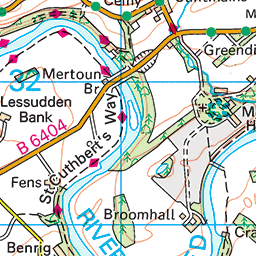 Dryburgh Abbey and the Tweed, St Boswells - Route Map