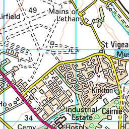 Seaton Cliffs and Auchmithie, Arbroath - Route Map