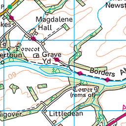 Dryburgh Abbey and the Tweed, St Boswells - Route Map