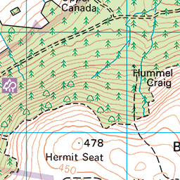 Bennachie: Oxen Craig and Mither Tap - Route Map