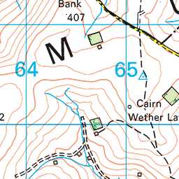 Priestlaw Hill circular from Whiteadder Reservoir - Route Map