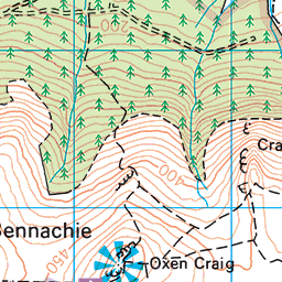 Bennachie: Oxen Craig and Mither Tap - Route Map