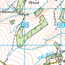 Priestlaw Hill circular from Whiteadder Reservoir - Route Map