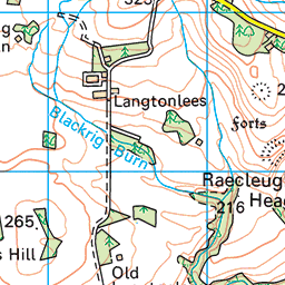 Duns Law, Castle and Hen Poo, Duns - Route Map