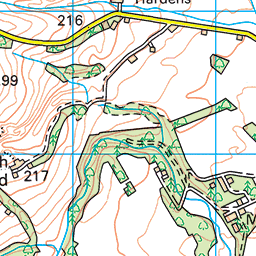 Duns Law, Castle and Hen Poo, Duns - Route Map