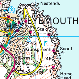 St Abbs to Eyemouth - Route Map