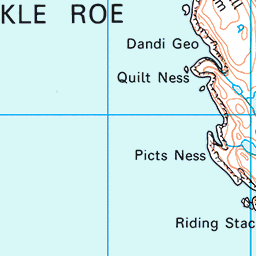 Muckle Roe and the Hams - Route Map