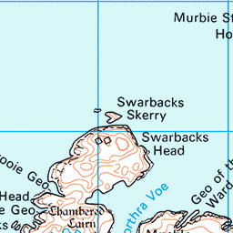Muckle Roe and the Hams - Route Map