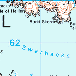 Muckle Roe and the Hams - Route Map