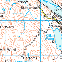 Muckle Roe and the Hams - Route Map