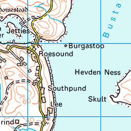 Muckle Roe and the Hams - Route Map