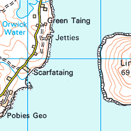 Muckle Roe and the Hams - Route Map
