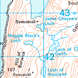 Scalloway and Bur Wick - Route Map