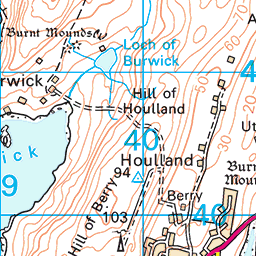 Scalloway and Bur Wick - Route Map
