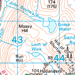 Scalloway and Bur Wick - Route Map
