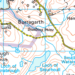 Sandwick beach and Framgord, Unst - Route Map