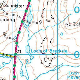 Sandwick beach and Framgord, Unst - Route Map