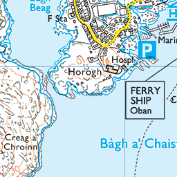 Heaval, from Castlebay - Route Map