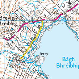 Heaval, from Castlebay - Route Map