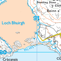 South Berneray circuit - Route Map