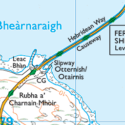 South Berneray circuit - Route Map