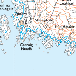 Carnan Mòr and Hynish - Route Map