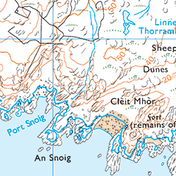 Carnan Mòr and Hynish - Route Map