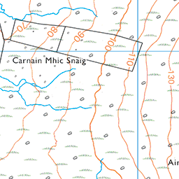Mealaisbhal from Breanais, Uig - Route Map