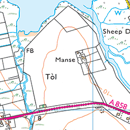 Three Lochs Circuit, Barabhas - Route Map