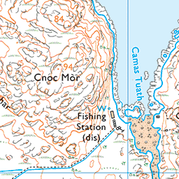 Camas Tuath, near Bunessan - Route Map