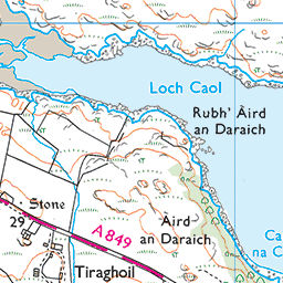 Camas Tuath, near Bunessan - Route Map