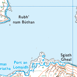 Camas Tuath, near Bunessan - Route Map