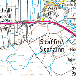Staffin slipway and An Corran beach circuit - Route Map