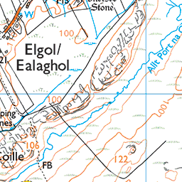 The Spar Cave, near Elgol - Route Map