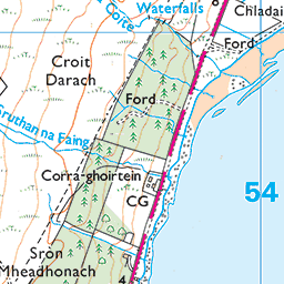Corran sands and river circuit - Route Map