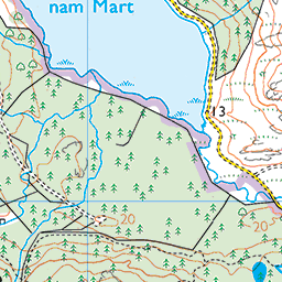 Aoineadh Mòr Cleared Village, Morvern - Route Map