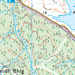 Aoineadh Mòr Cleared Village, Morvern - Route Map