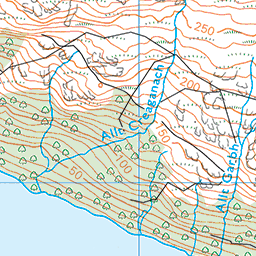Aoineadh Mòr Cleared Village, Morvern - Route Map