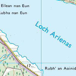 Aoineadh Mòr Cleared Village, Morvern - Route Map