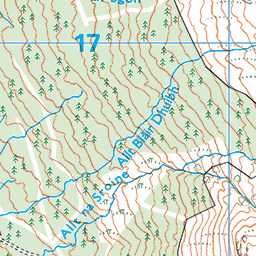 Kinloch Forest and Leitir Fura - Route Map