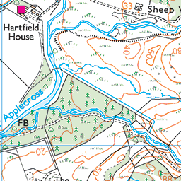 Applecross House and Walled Garden walks - Route Map