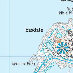 Ellenabeich hillwalk, Isle of Seil - Route Map