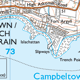 Davaar Island and the Crucifixion Cave - Route Map
