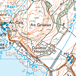 Ellenabeich hillwalk, Isle of Seil - Route Map