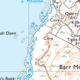 Ellenabeich hillwalk, Isle of Seil - Route Map