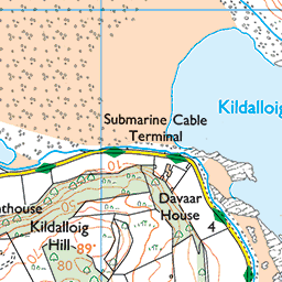 Davaar Island and the Crucifixion Cave - Route Map