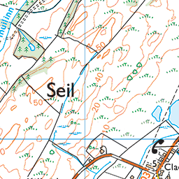 Ellenabeich hillwalk, Isle of Seil - Route Map