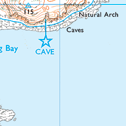Davaar Island and the Crucifixion Cave - Route Map